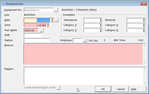 COGZ Maintenance Management Software Downtime Module