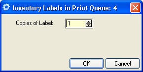 COGZ Work Order Software Equipment and Inventory Label Printing