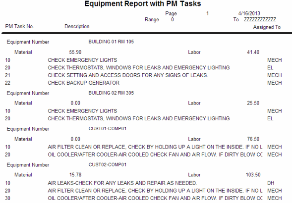 COGZ Maintenance Management Software Report Writer Manual