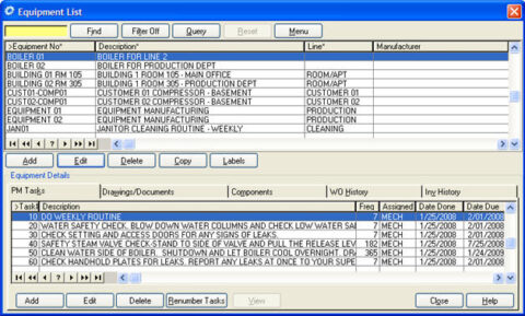 COGZ Preventive Maintenance Software Daily Work Order Generation
