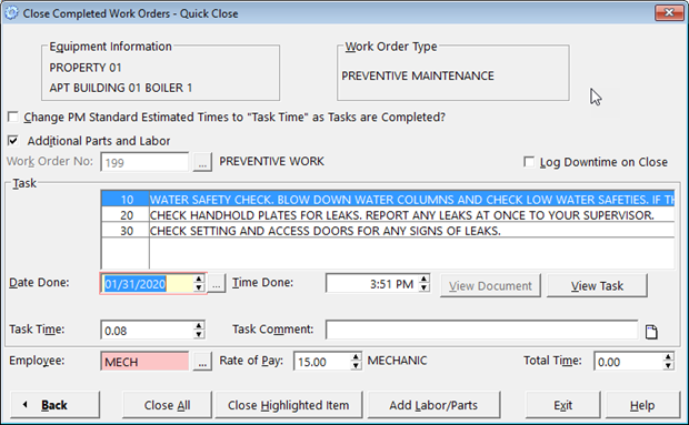 COGZ Maintenance Management Software Downtime Module