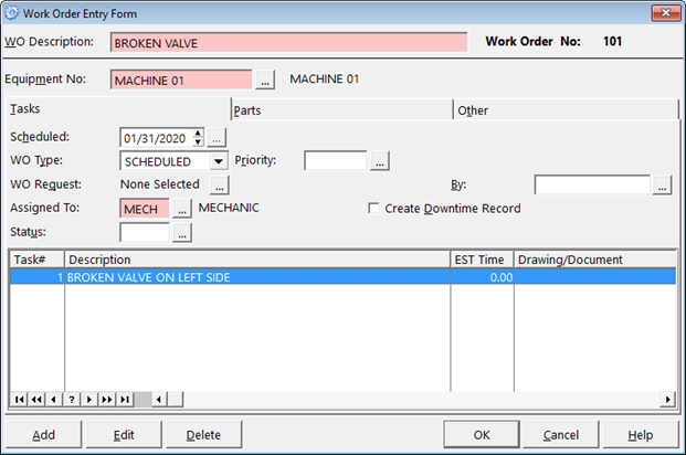 COGZ Maintenance Management Software Downtime Module